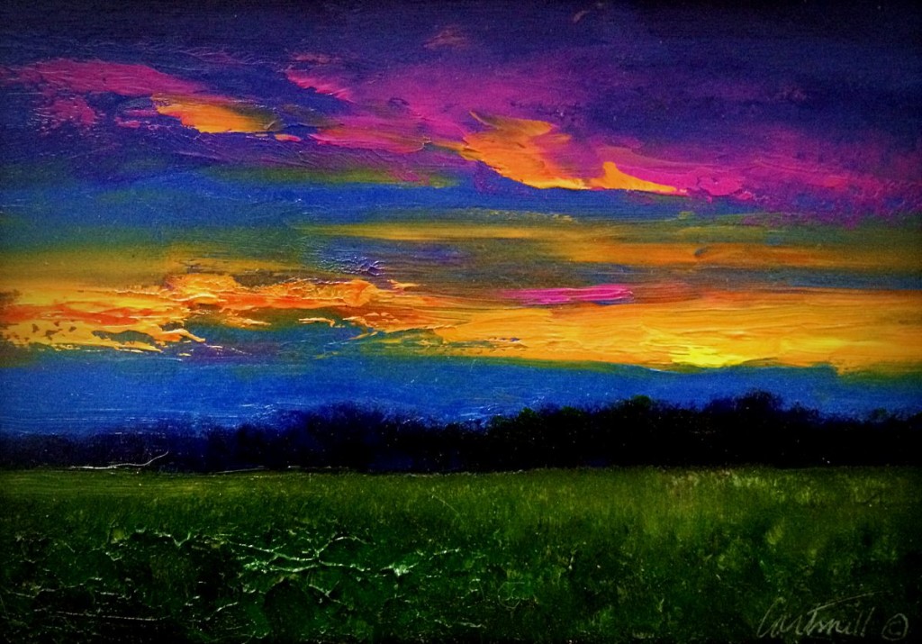Night Painting Last-Minute Field Study by Greg Cartmell