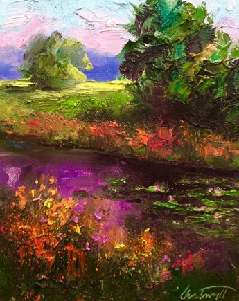 Small Original Landscape Field Study Painting